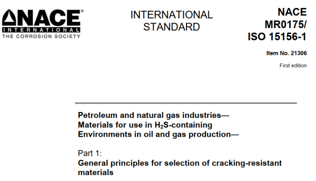 NACE MR 0175 / ISO 15156 - 1 - NGUYỄN QUANG HƯNG BLOG