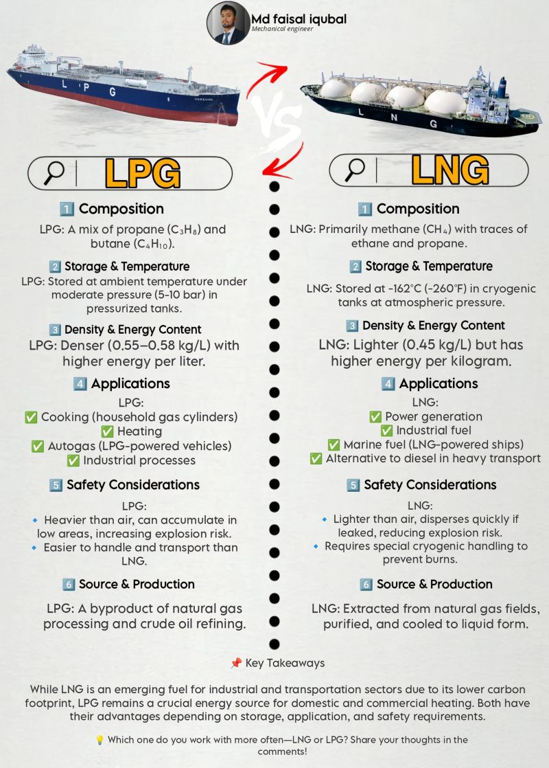 Sự khác biệt giữa LNG và LPG - NGUYỄN QUANG HƯNG BLOG