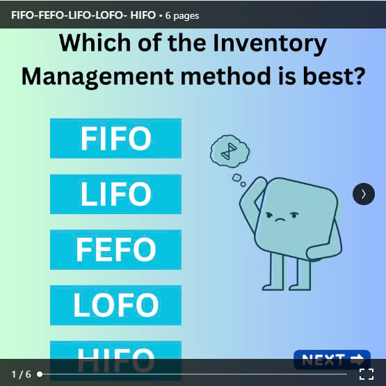 FIFO-FEFO-LIFO-LOFO- HIFO - NGUYỄN QUANG HƯNG BLOG
